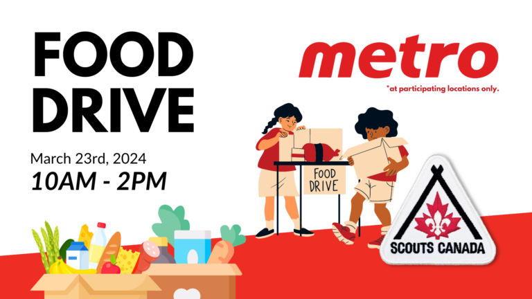 Scouts Canada+ Metro Food Drive - Ottawa Food Bank
